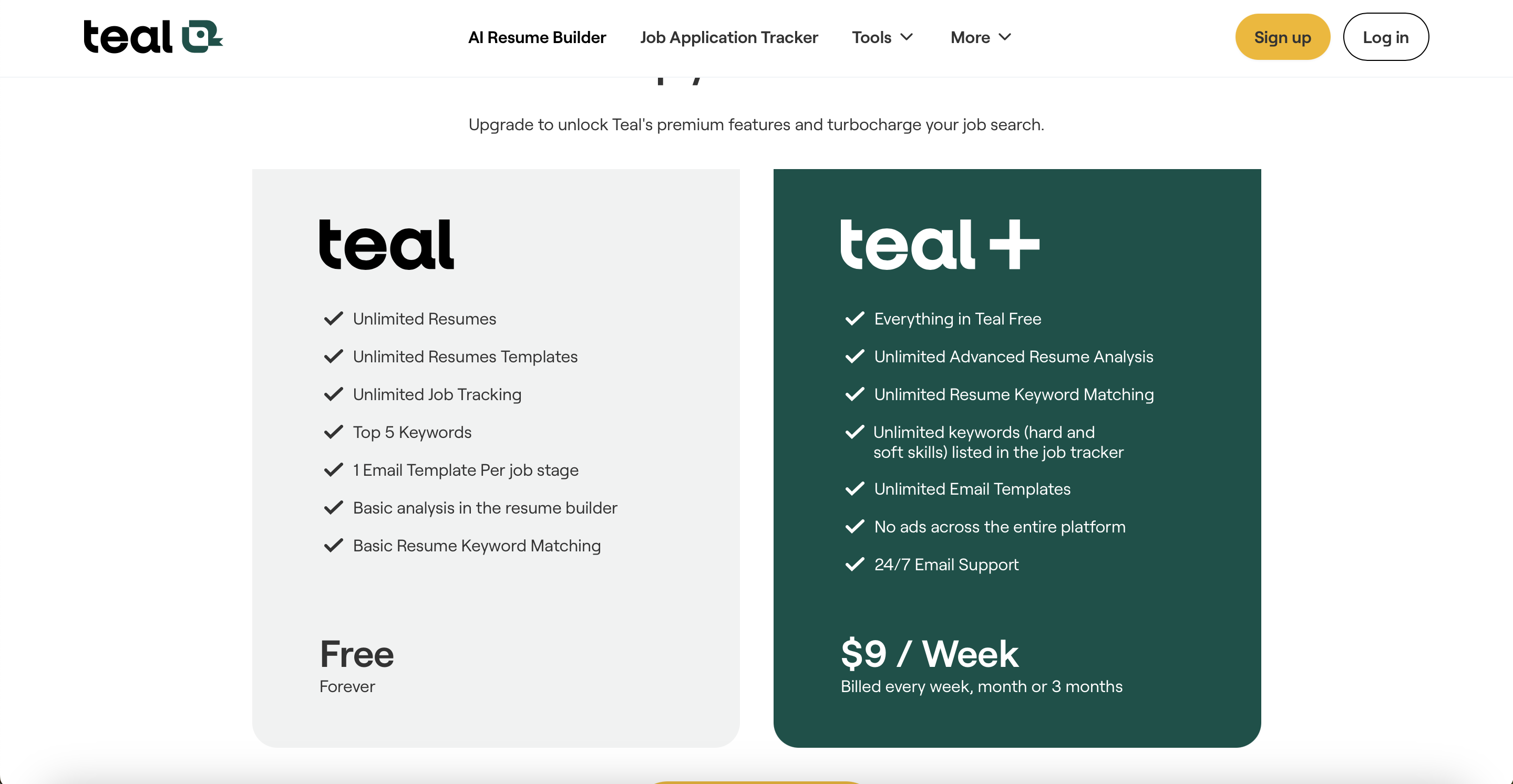 Is Kickresume a good alternative to Teal? Here's a quick comparison | Kickresume